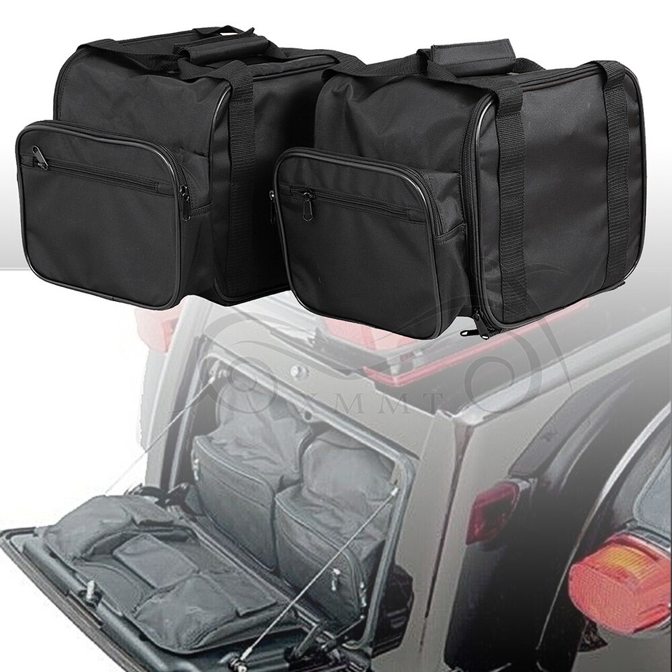 Black Rear Trunk Liner Luggage Bag For Harley Tri Glide Ultra FLHTCUTG ...