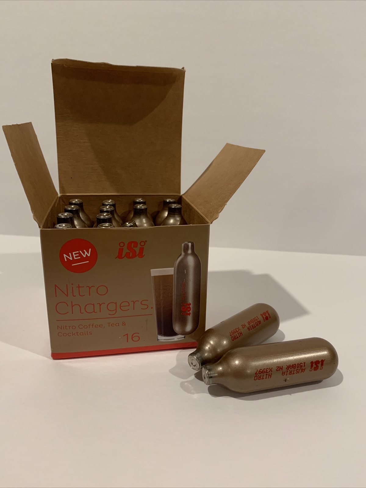 iSi Nitro Coffee Charger, Pack of 16 - Nitro Coffee And Tea Chargers ...