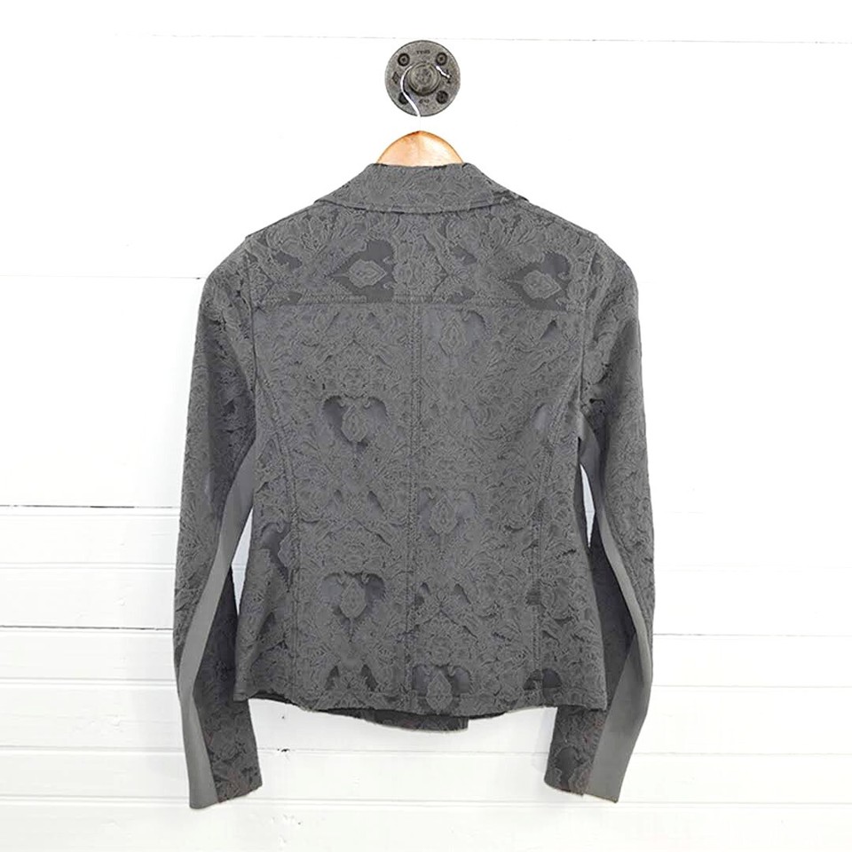 Rebecca Taylor Jacquard Moto Jacket #186-96 | eBay