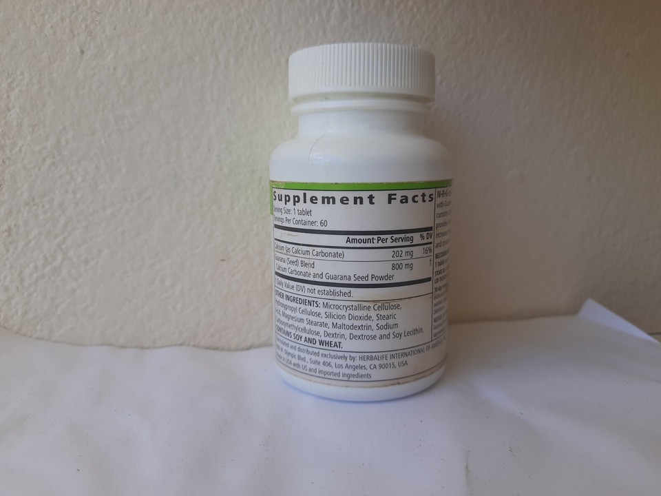 NATURE'S RAW GUARANA NRG HERBALIFE 60 Tablets New | eBay