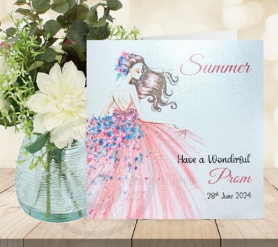 Daughter Prom Card - For my Grandaughter on her Prom - Personalise ...