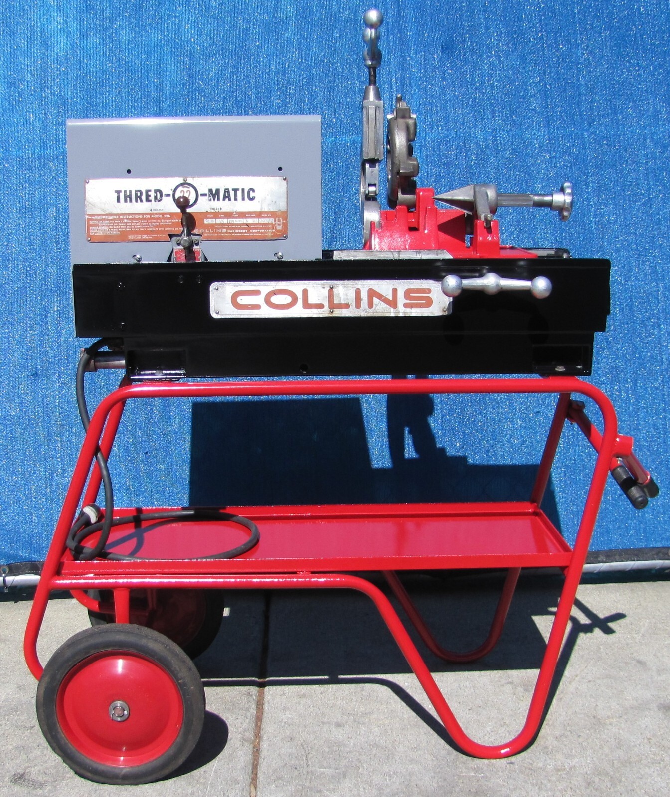 Collins 22 THRED-O-MATIC Pipe Threader Threading Machine With Dolly ...
