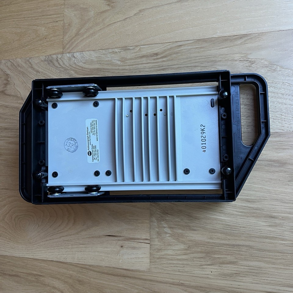 Vintage Bartizan Addressograph Manual Credit Card Imprint Machine | eBay