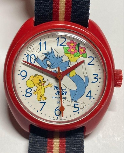 Alba Tom & Jerry Vintage Hand Wind Men’s Watch Used Japan Collectible ...
