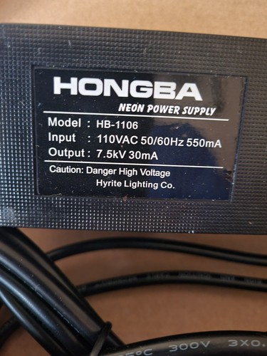 Hongba HB-1106 Neon Light Power Supply | eBay