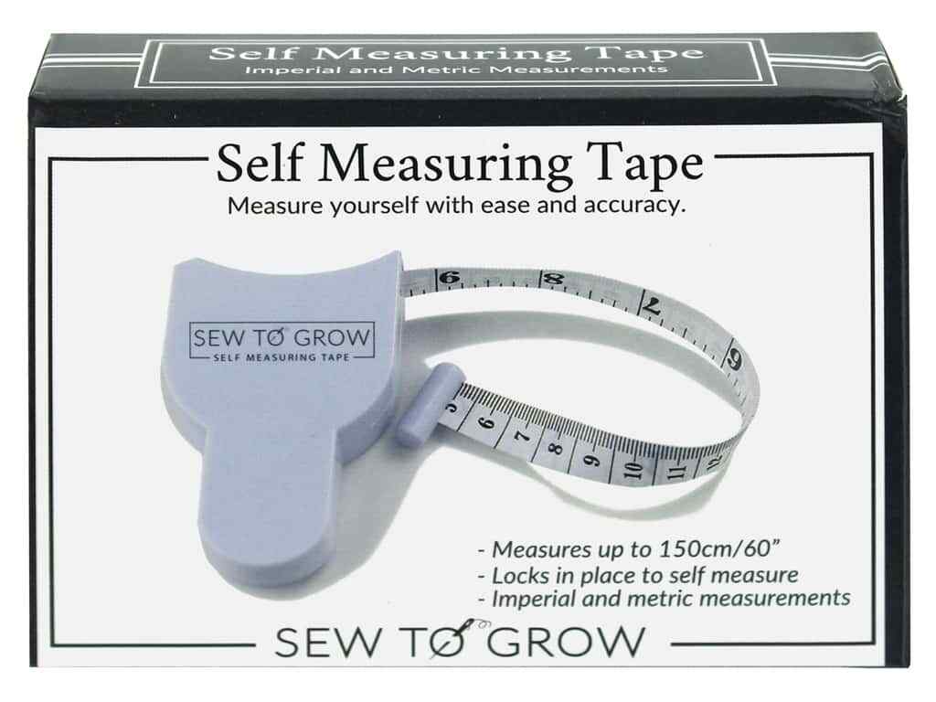 Sew To Grow SELF MEASURING TAPE ~ Measures up to 60"/150 cm ~ Easy ...
