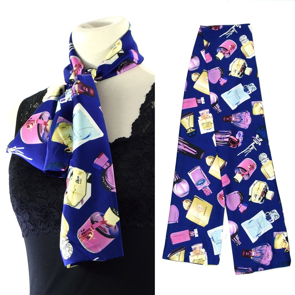 Fashion Satin Long Narrow Scarf | eBay