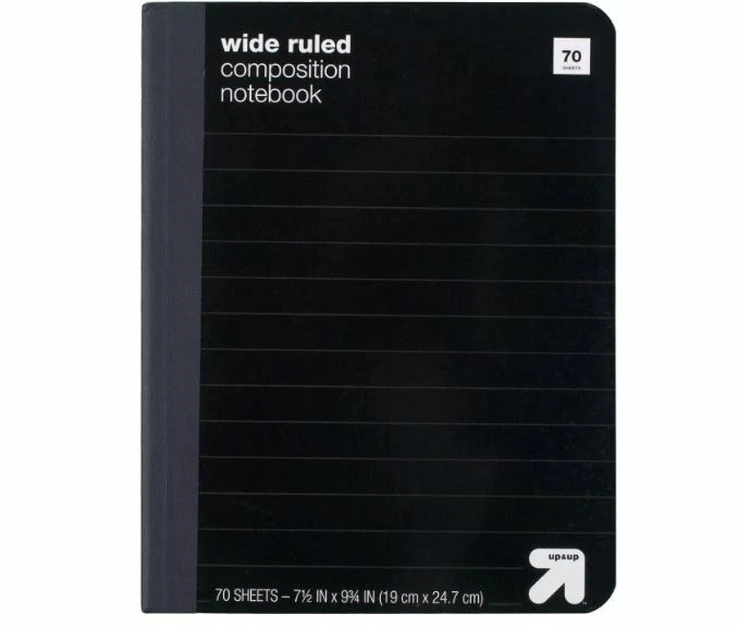 Composition Notebook Page Wide Ruled