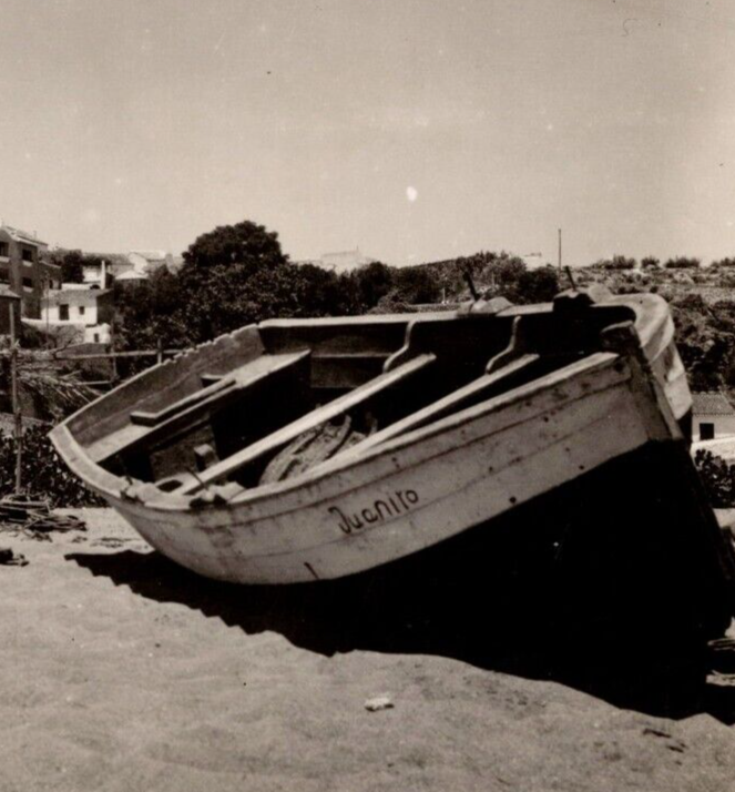 La Roca RPPC Malaga Spain Beached Boat Village Mediterranean Beach 1950 ...
