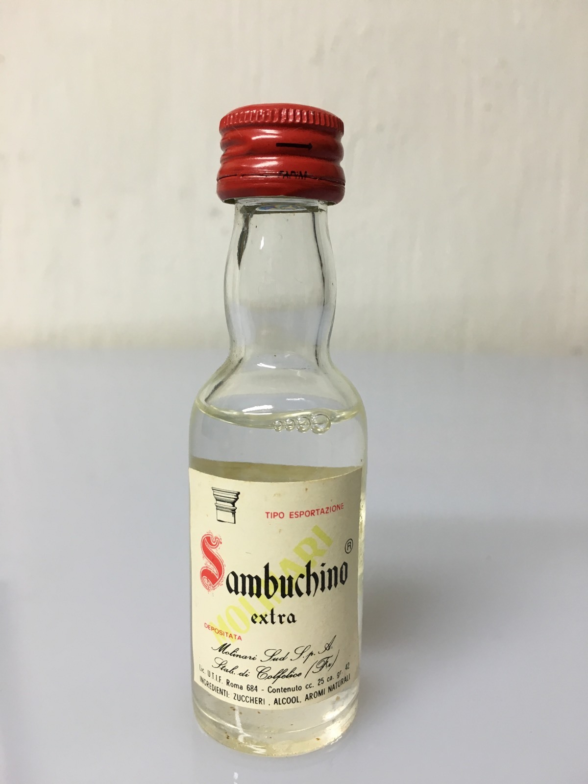 Mignon Miniature Molinari Sambuca Extra Tipo Esportazione 25cc 42% ...