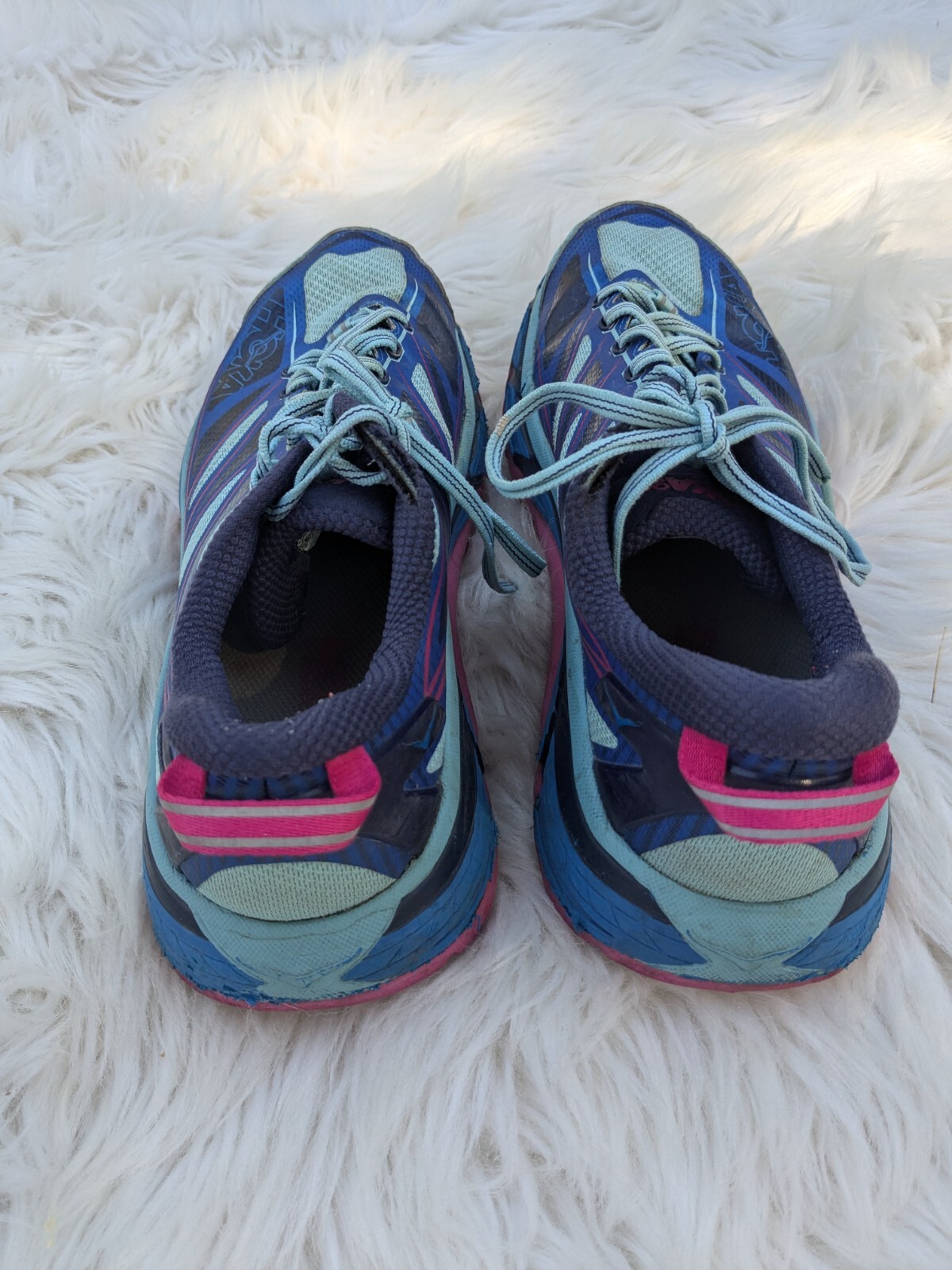 Hoka One One Mafate Speed 2 Sz 10 Womens Blue Pink Teal shoes 1012345 ...