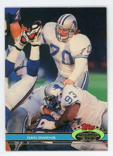 1991 Stadium Club Football Card #321 Dan Owens | eBay