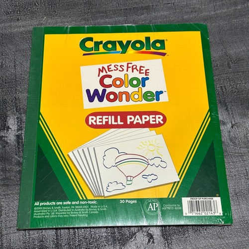 Crayola Mess Free Color Wonder Drawing Pad 30 Pages Magic of Color NEW ...
