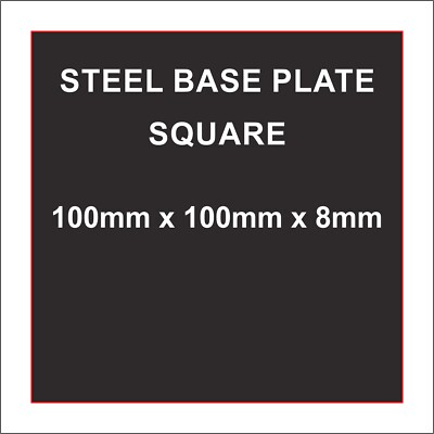 100mm X 100mm X 8mm Steel Sheet Base Plates Flat Bar Fencing | eBay ...