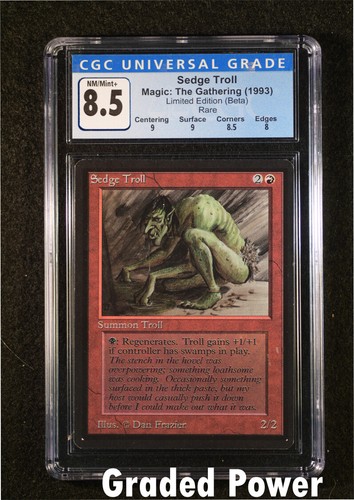 MTG Beta Sedge Troll CGC 8.5 Magic the Gathering | eBay