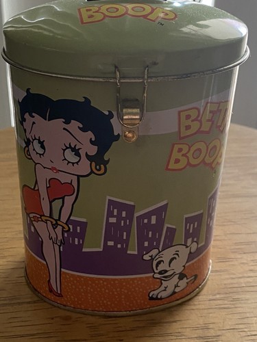 Betty Boop Tin Coin Bank 2000 Small Dimple On The Lid | eBay