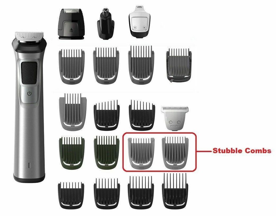 Stubble Clipper Combs 1mm or 2mm For PHILIPS Beardtrimmer Trimmer ...