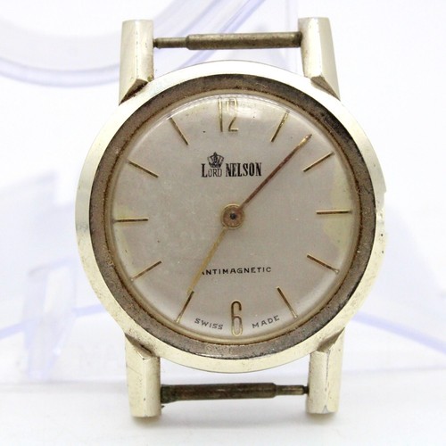 Vintage Lord Nelson Swiss Made Watch Unisex Gold Tone Stainless Steel ...