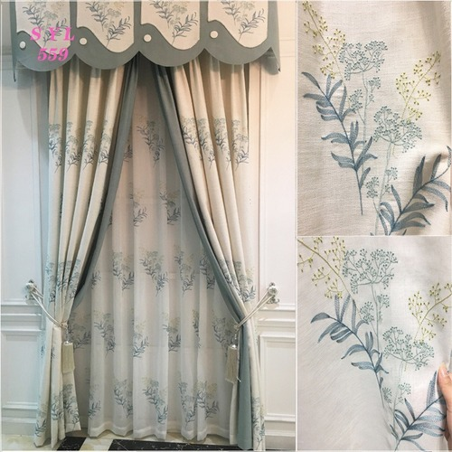 High End Chinese Style Linen Embroidered Curtain Screens Room Curtains ...