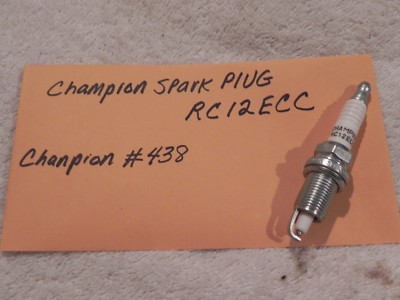 Champion Spark Plug RC12ECC, Champion # 438 Brand New! | eBay