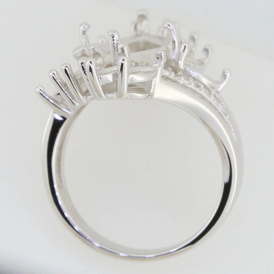 Sterling Silver Semi Mount Setting Marquise MQ 16x8 MQ 5x2.5 Multiple ...