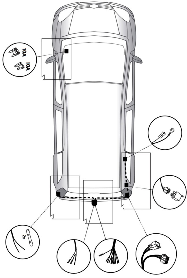 Brink Anhängerkupplung starr für Mercedes Citan 12-21 mit 13pol ...