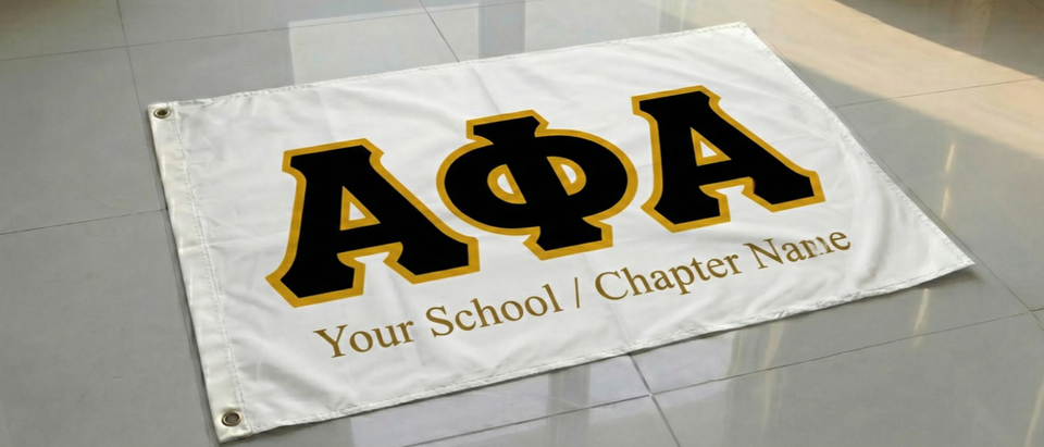 Custom Alpha Phi Alpha ΑΦΑ Fraternity Flag | Personalized / Chapter ...