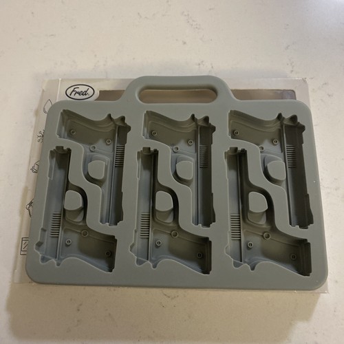 FREEZE Fred & Friends Silicone Mold Pistol Handgun Guns Ice Cube ...