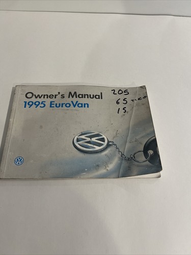 1995 Volkswagen Eurovan Owners Manual Used Condition | eBay