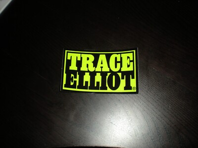 TRACE ELLIOT AMPLIFIER DECAL CASE BUMPER STICKER BASS GUITAR AMP NICE ...