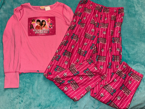 Girls Youth Disney High School Musical 2 Pajamas PJ Set Size Large 10/ ...