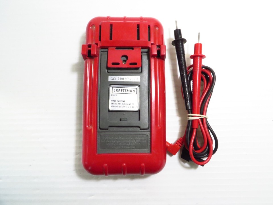 Craftsman 82026 Multimeter, Tested Works Great, RARE | eBay