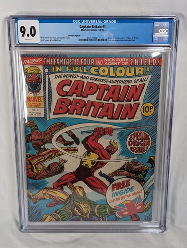 Marvel Captain Britain #1 Origin 1st Appearance Brian Braddock CGC 9.0 ...