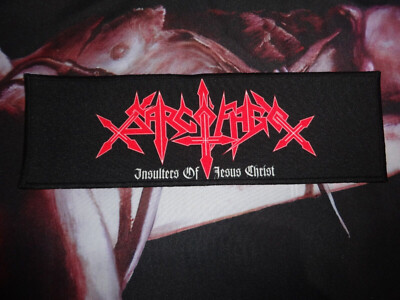Sarcofago Back Patch Back Strip Black Metal Mayhem Sepultura | eBay.de