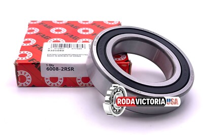 FAG 6008 2RSR C4 Deep Groove Ball Bearing, Rubber Sealed 40x68x15 mm | eBay