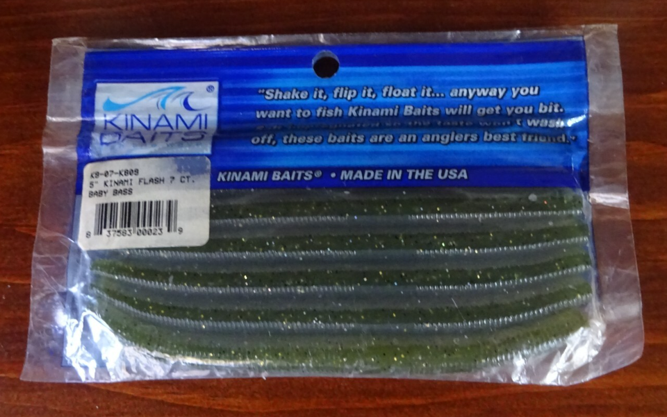 Kinami Baits by Gary Yamamoto, Kinami Flash K9-07-K809, 5", 7-Pk, Baby ...