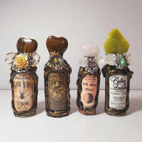 Spiritual & Divination Mini Spell Potion Altar Bottles (4 pack) WRT7 | eBay