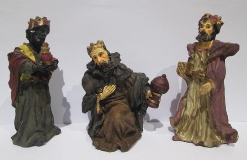 X3 Christmas Xmas Nativity Set Figures Three Wise Men Kings Magi | eBay UK