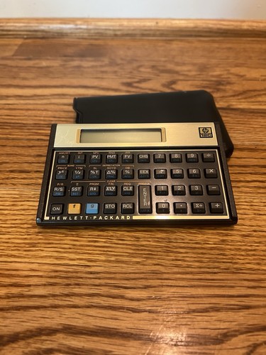 HP 12C Financial Calculator with Case Hewlett Packard Vintage | eBay