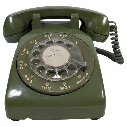 Vintage Northern Telecom Rotary Desk Phone Bell Systems Avocado Green ...