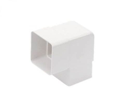 White Square Guttering & Down Pipe - 114mm Square Line Gutter 65mm ...