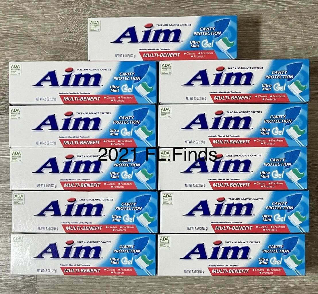 Aim Toothpaste Logo 3 Gum Vend Machine Prize Aim Colga Crest