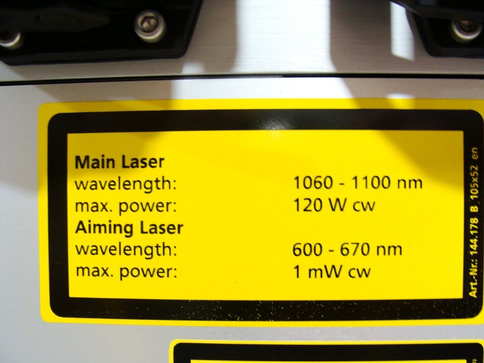 Leister Novolas Basic AT Fiber Laser Welder 1060-1100nm, 120W + Raylase ...