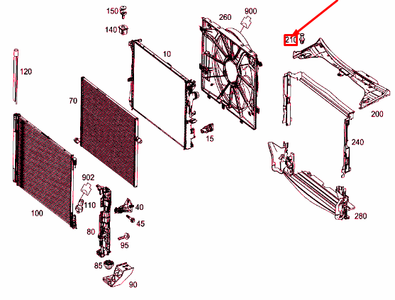 MERCEDES-BENZ C-KLASSE W205 Lufteinlasskanalniet A0009919540 NEUES ...