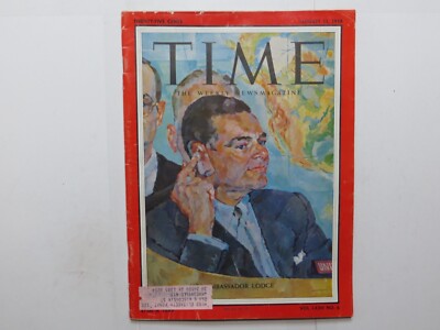 Time Magazine August 11, 1958 U.N. Ambassador Lodge 8A | eBay