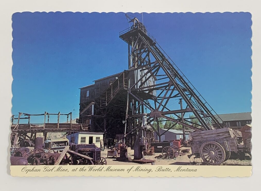 Orphan Girl Mine and the World Museum of Mining Butte Montana Postcard ...