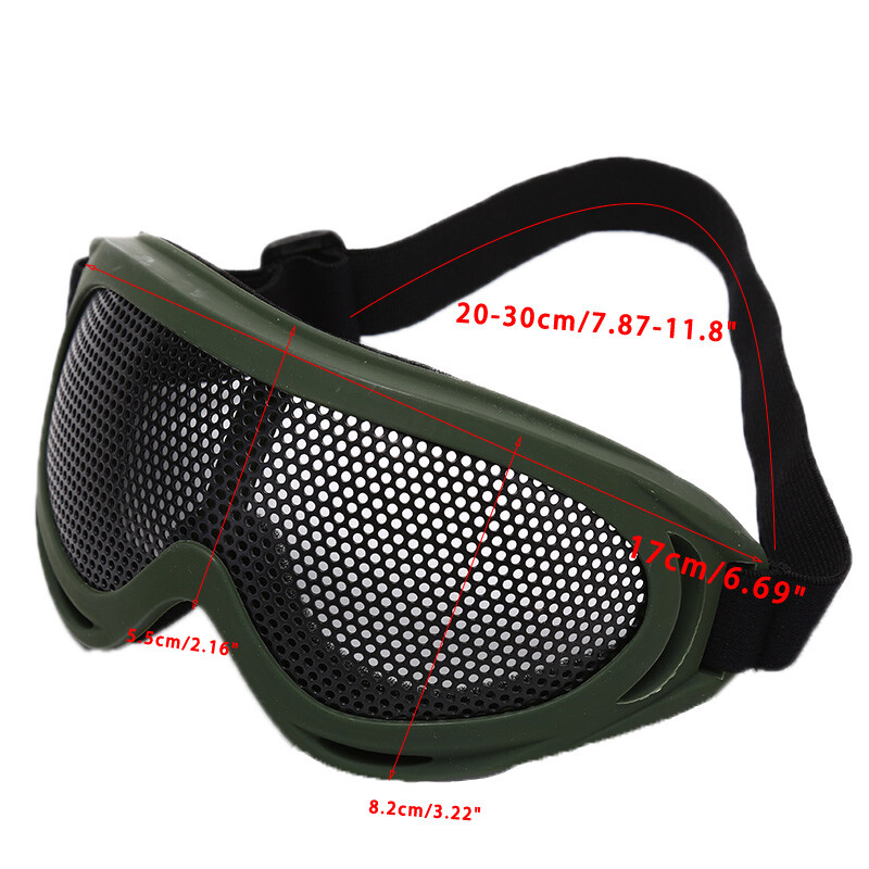 Tactical Airsoft Hunting Metal Mesh Lens Goggle Sports Safety Eyewear ...