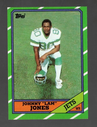 1986 Topps Johnny "Lam" Jones New York Jets #98 Near Mint or Better | eBay