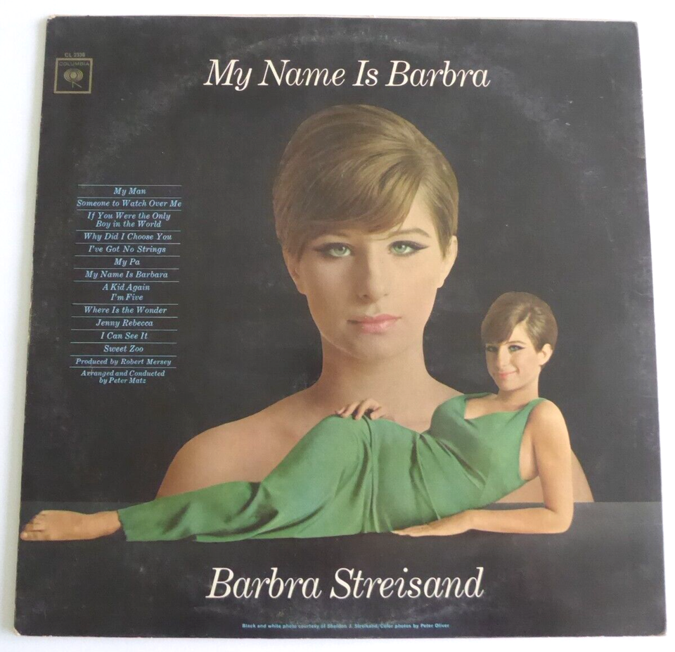 Barbara Streisand My Name is Barbara Columbia LP Vinyl Record, Demo ...