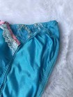 Vintage Shiny Blue Nylon Panty Slippery Floral Lace Sissy Bikini SZ.5 Hip 34-36" | eBay